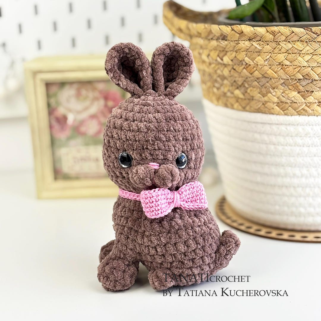 Low-sew Crochet Pattern the Cute Bunny/ Amigurumi Bunny/ Crochet Bunny ...