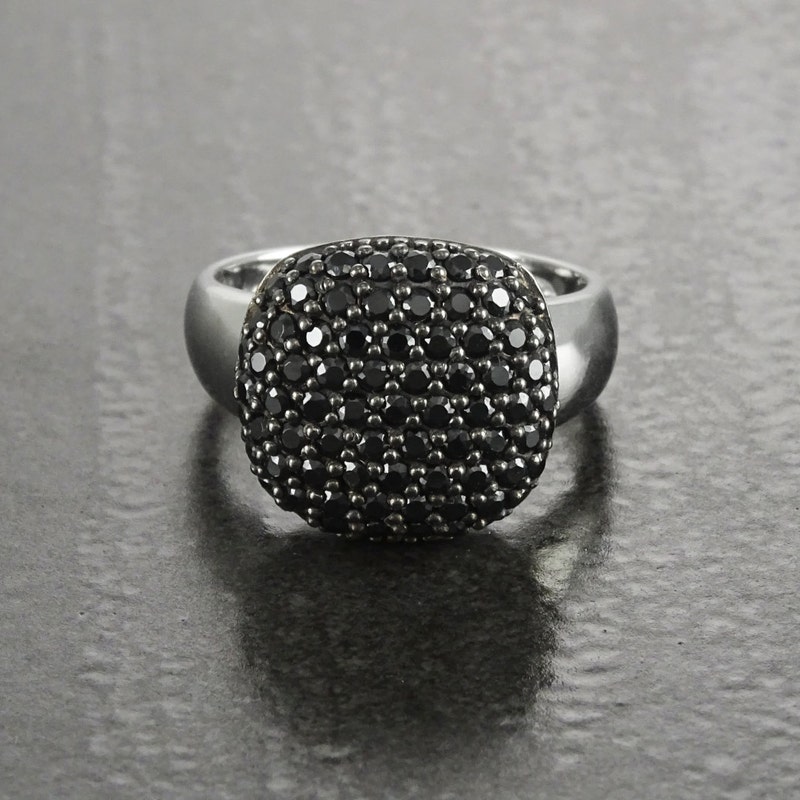 Pave Black Diamonds - Etsy