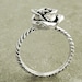 Rose Blossom Ring, Sterling Silver, Romantic Rose Flower, Engagement ...