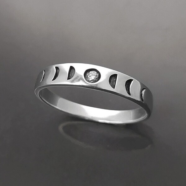 Moon Phase Ring - Etsy