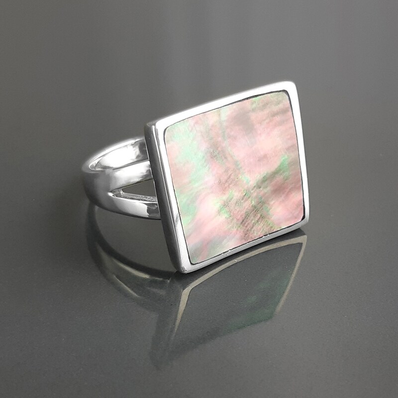 Gray Color Stone Ring - Etsy UK