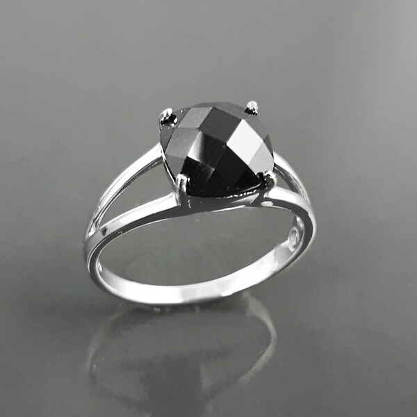 Square Stone Ring - Etsy