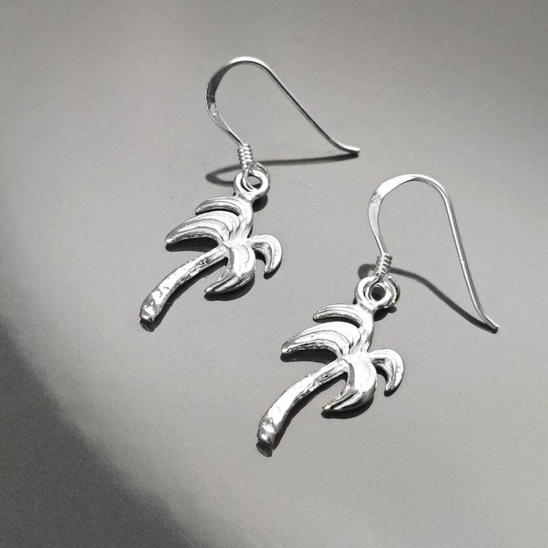 Palm Tree Earrings - Etsy UK