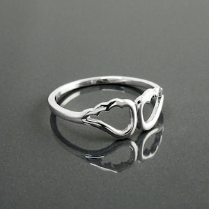 Dainty Wings Ring, Sterling Silver, Angel Wing Ring, Angels Jewelry ...
