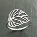 Leaf Ring, Sterling Silver, Rubber Ficus Plant Ring, Filigree Branch ...