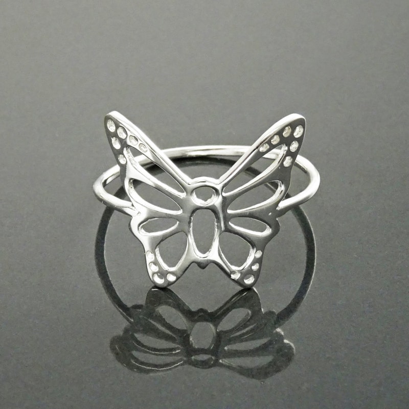 Butterfly Ring - Etsy