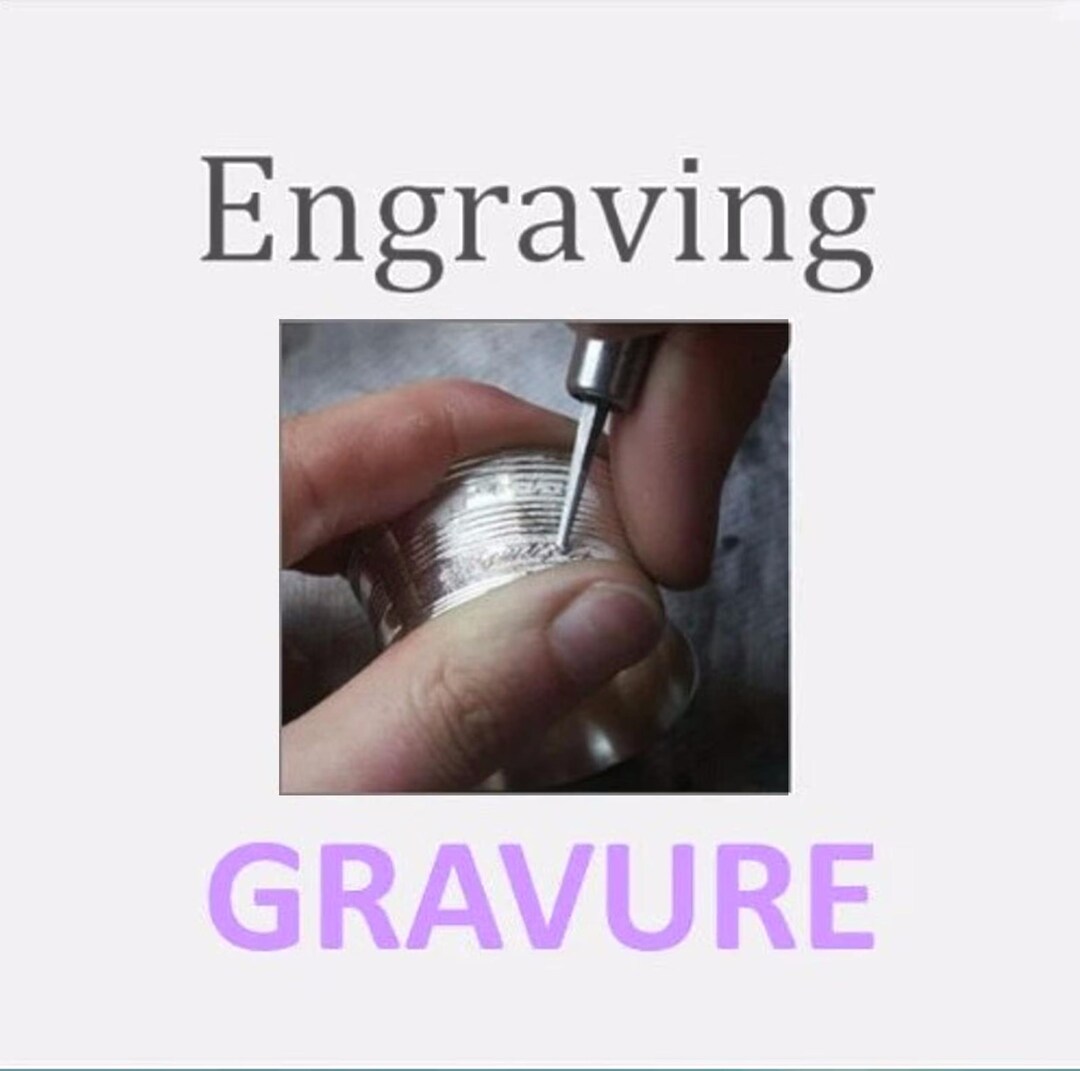 Engraving Ring : Name + Date or 2 Names (date) Inside OR Outside 1 to 3 ...