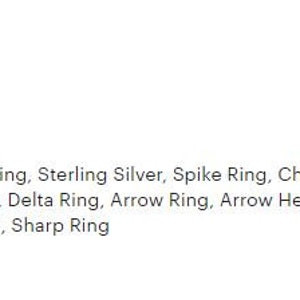 Triangle Ring Sterling Silver Spike Ring Chevron Ring Peak - Etsy