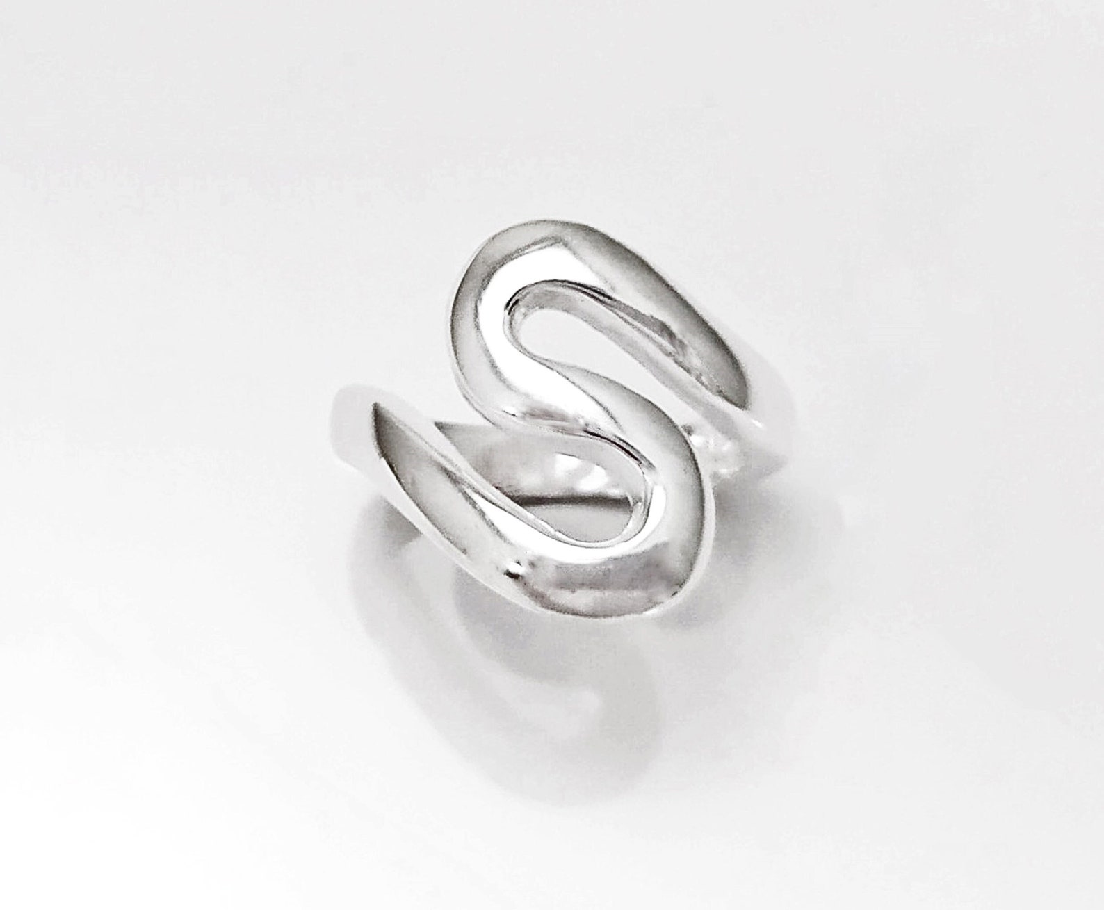 Sterling Squiggle Ring - "s" Ring, Zigzag Ring - Sterling Silver Ring ...