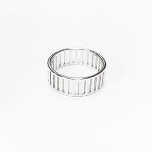 Ladder Band Ring, Sterling Silver, Modern Open Lace, Openwork ...