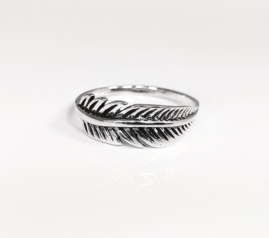 Sterling Feather Ring, Sterling Silver 925, Native Inspired Jewelry ...