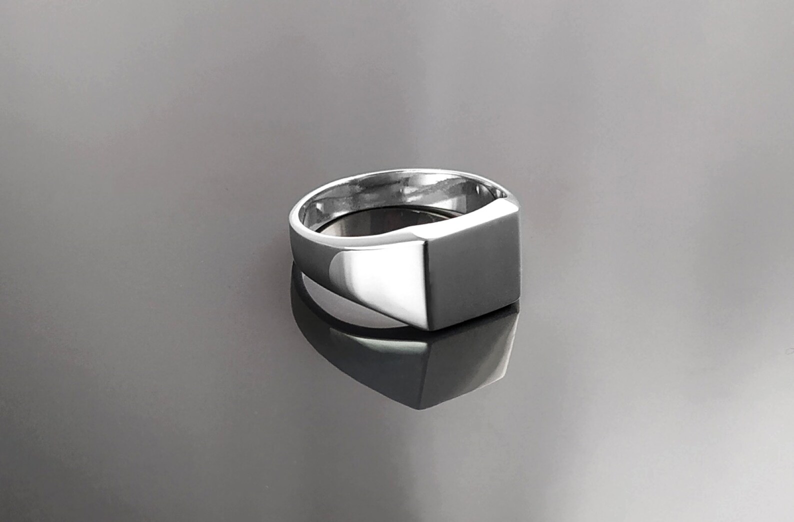 Signet Ring Sterling Silver Classic Mens Signet Ring Men | Etsy