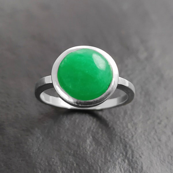 Round Stone Ring - Etsy