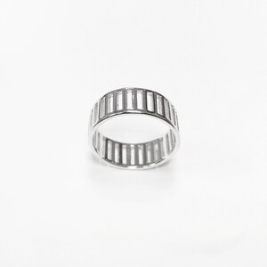 Ladder Band Ring, Sterling Silver, Modern Open Lace, Openwork ...