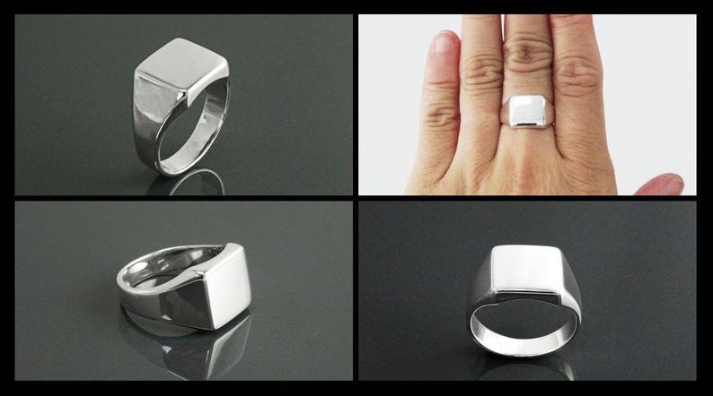 Personalisierter Ring Sterlingsilber Initialen Buchstaben | Etsy