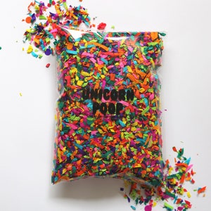 Unicorn Poop Confetti Biodegradable Rainbow Confetti - Etsy UK