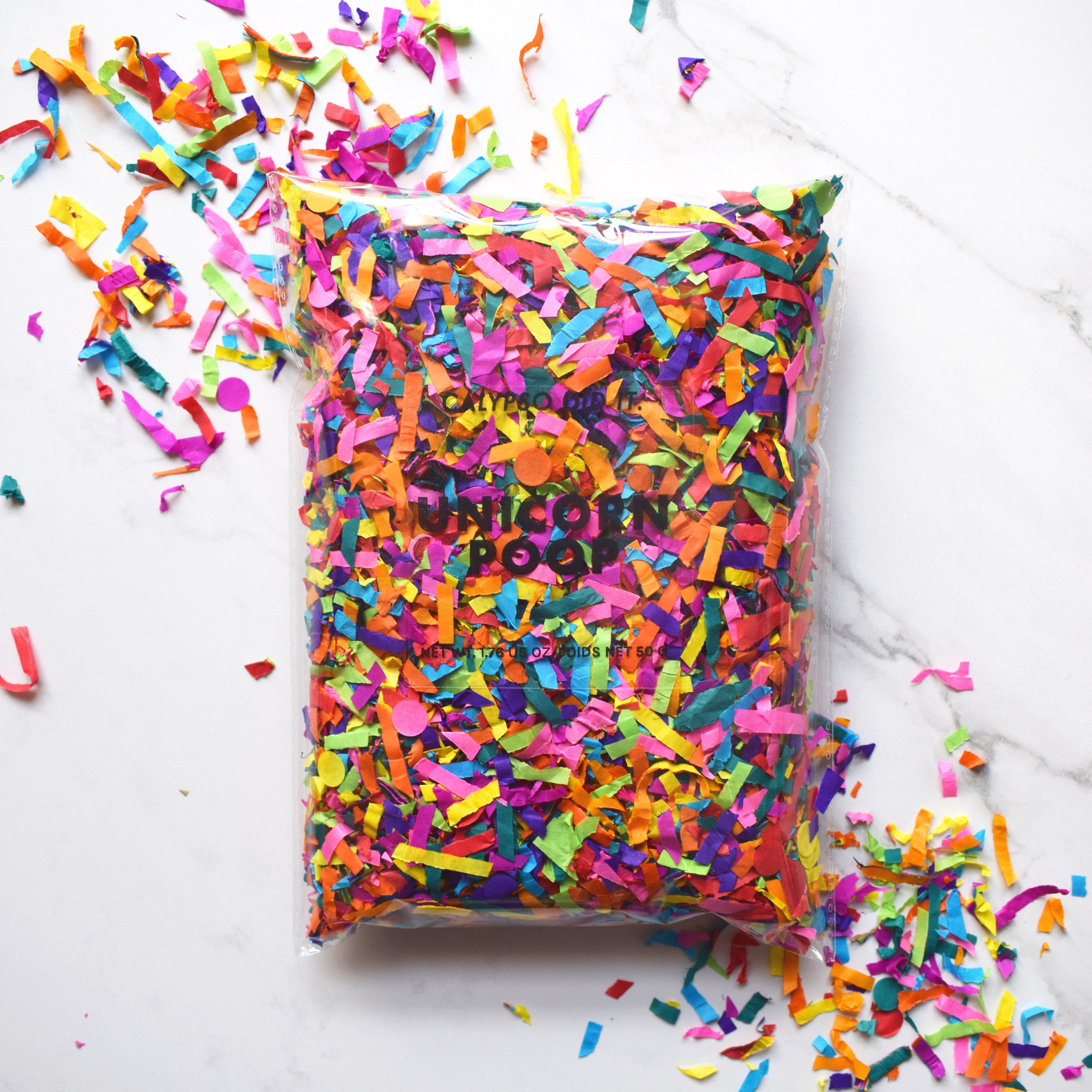 Unicorn Poop Confetti Biodegradable Rainbow Confetti - Etsy UK