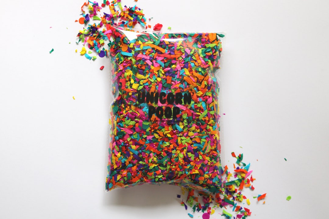 Unicorn Poop Confetti Biodegradable Rainbow Confetti - Etsy UK