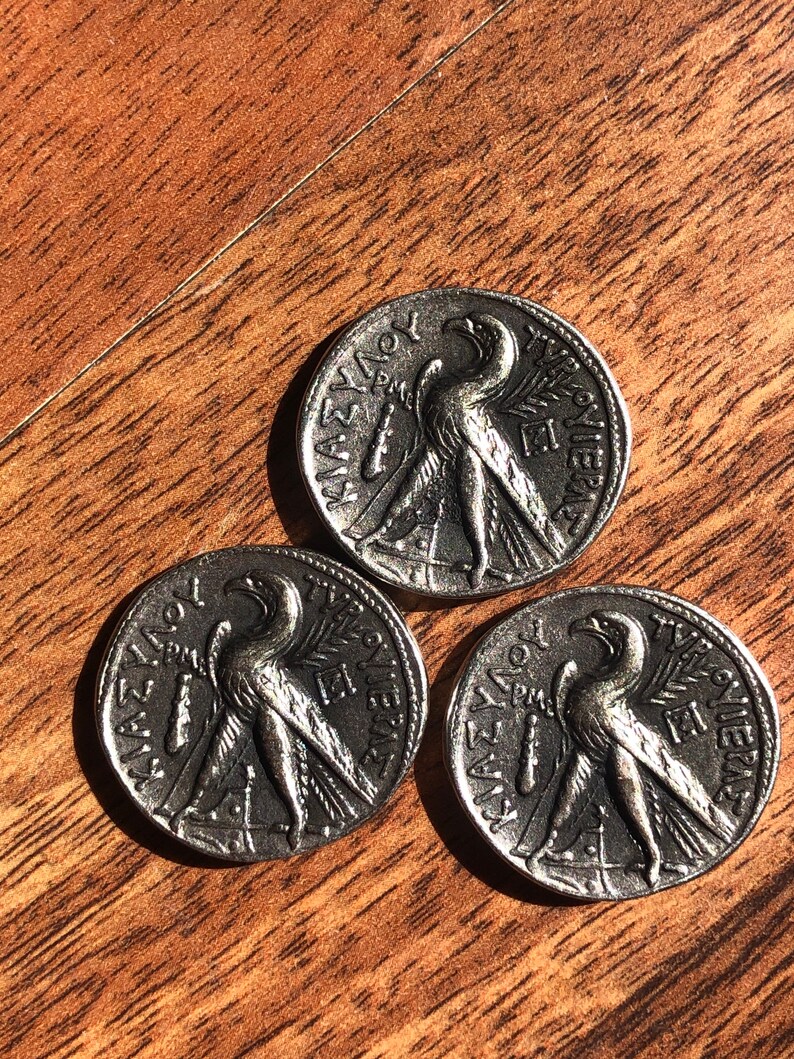 Lot of 3 Judas Shekel Jewish Judean Eagle Tyre Bible Coins Passover ...