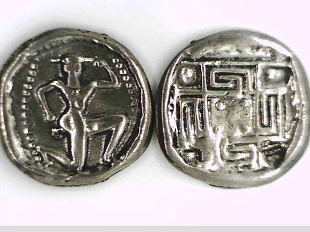 Greece Greek Crete King Minos Knossos Minotaur Labyrinth Stater Silver ...