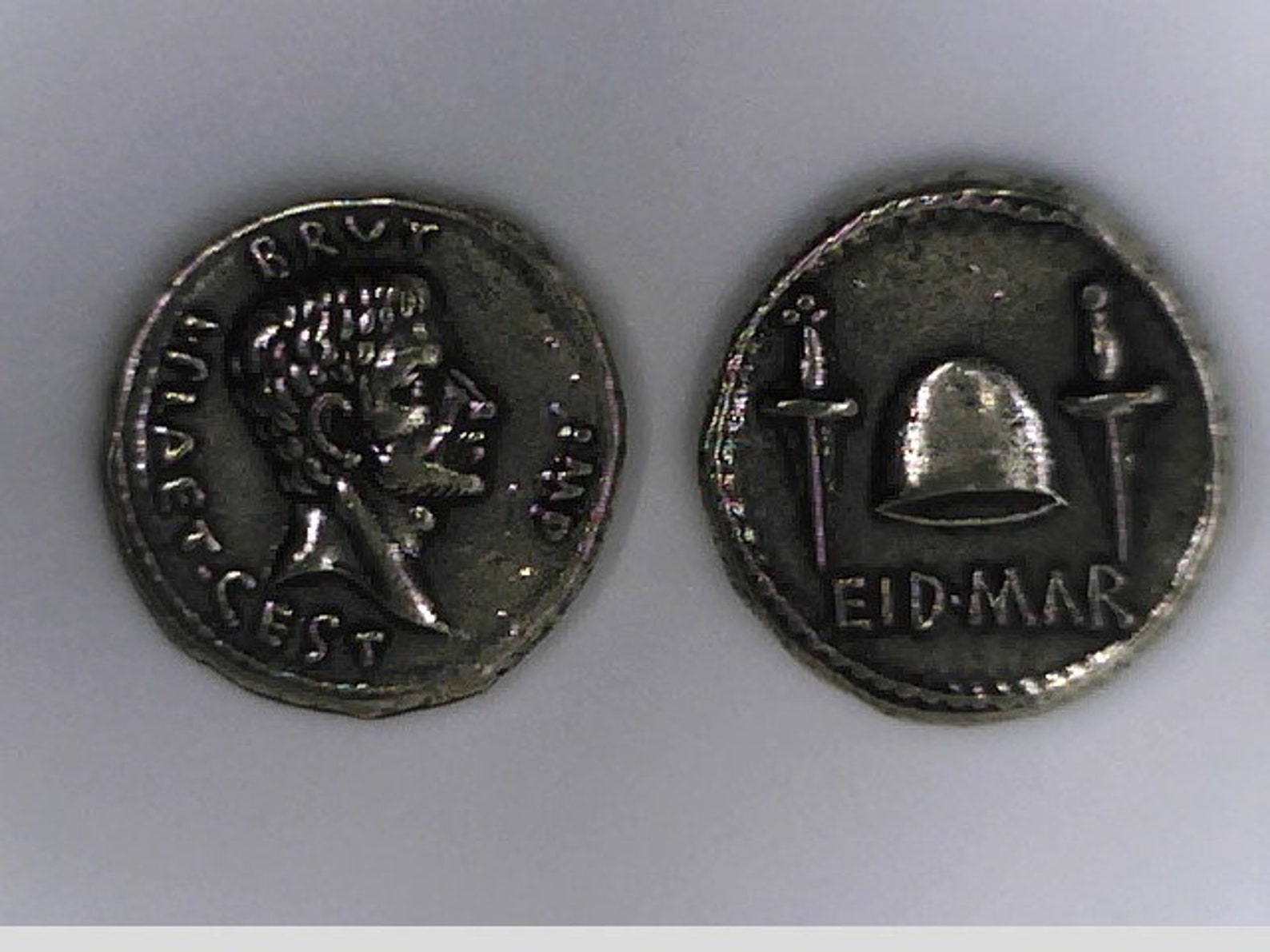 Roman Empire Emperor Brutus Denarius Northern Greece Mint Coin Liberty ...