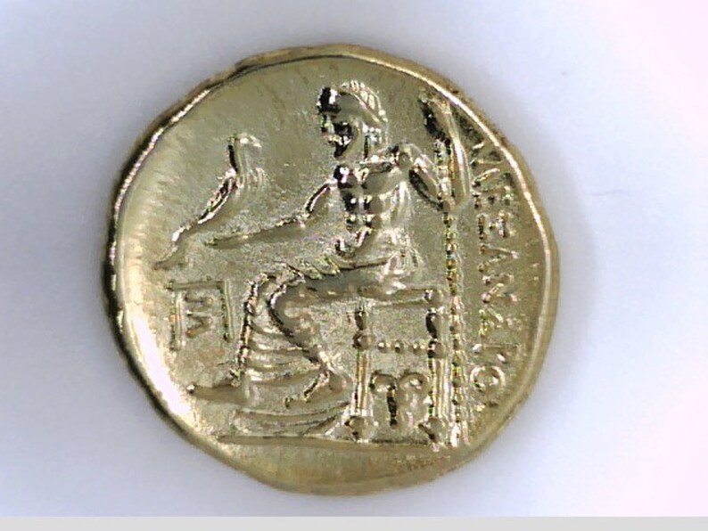 24K Gold plate Greece Greek Alexander The Great Drachm Ancient | Etsy
