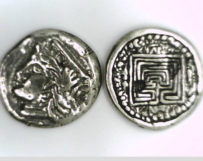 1960s Ancient Greece Coin Replica, CEAAE With Minotaur, Tetradrachm ...
