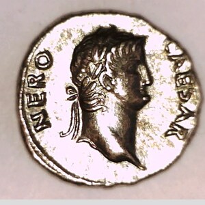 Roman Empire Imperial Emperor Nero Rome Denarius Coin Nero Colossus ...