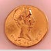 24K Gold Plate Italy Roman Empire Imperial Emperor Augustus Rome Aureus ...