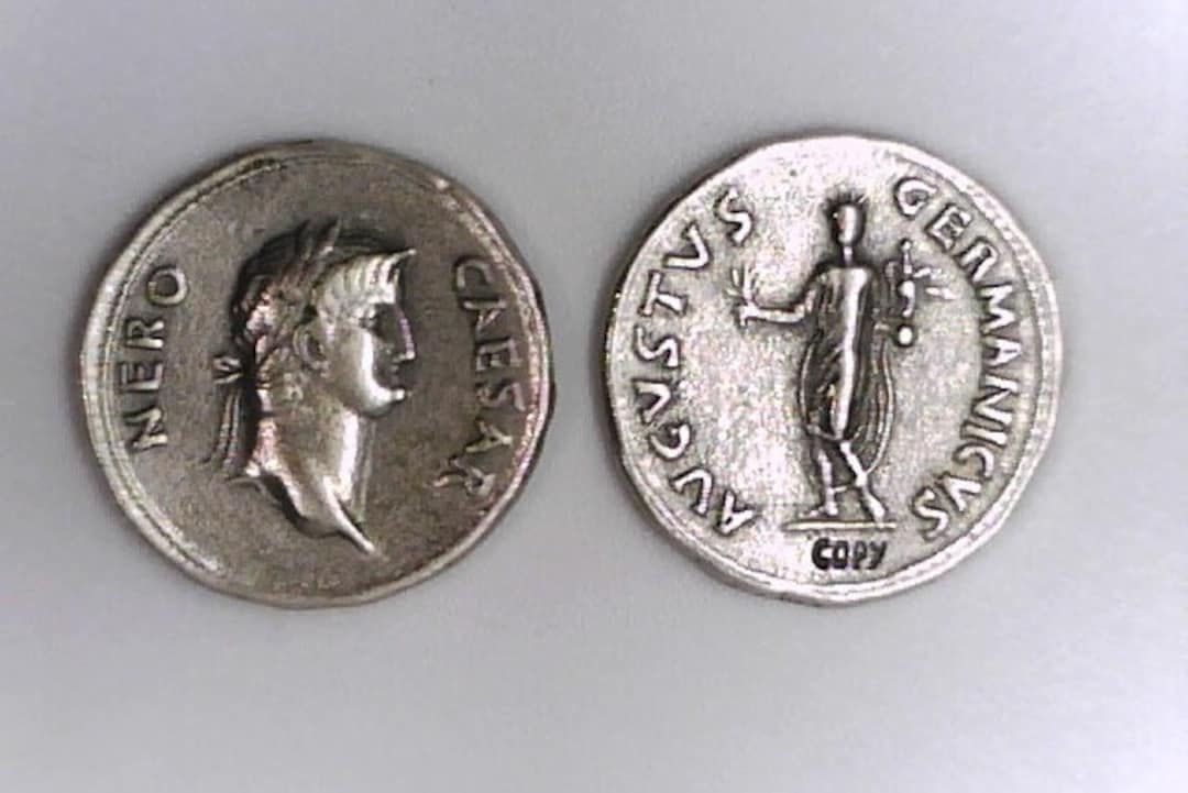 Roman Empire Imperial Emperor Nero Rome Denarius Coin Nero Colossus ...