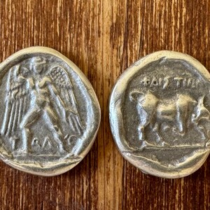 Greece Greek Crete Phaistos Festos Talos Mythical Robot Angel Bull ...