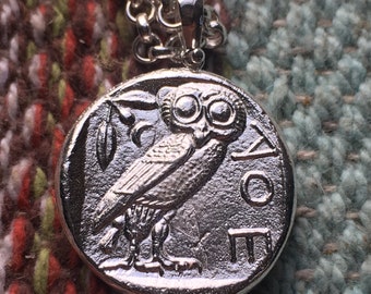 The Famous Attica Athens Tetradrachm Owl Athena Coin in | Etsy