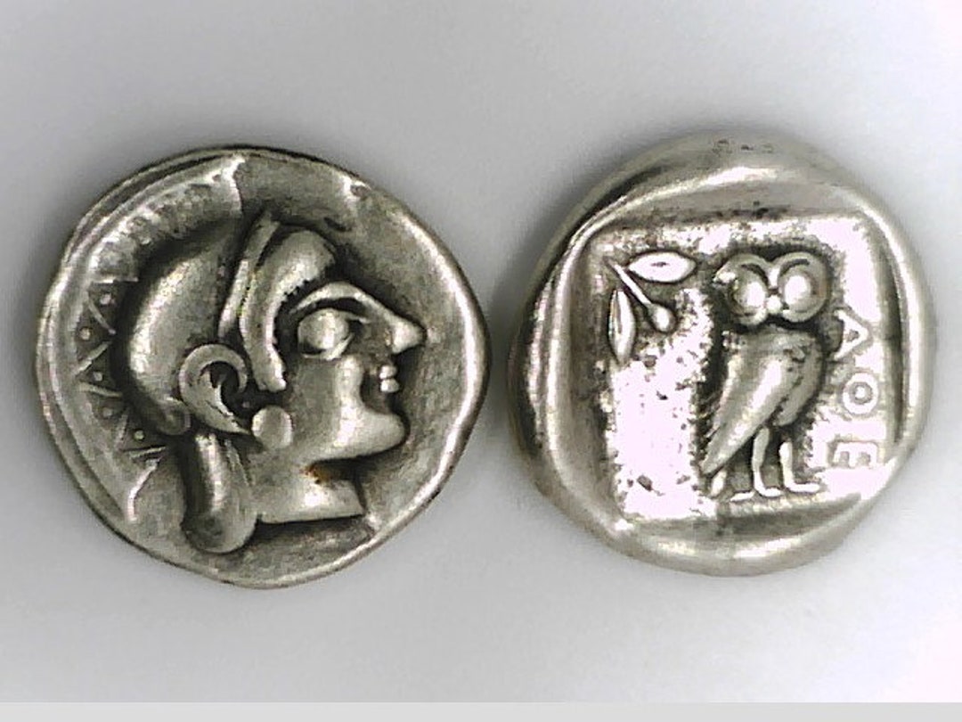 Greece Greek Attica Athens Archaic Type Tetradrachm Coin Jewelry High ...