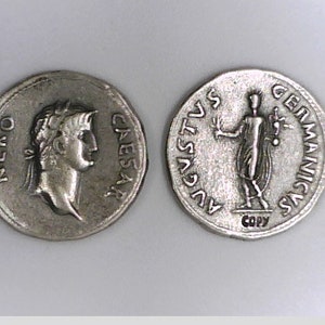 Roman Empire Imperial Emperor Nero Rome Denarius Coin Nero Colossus ...