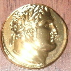 A Lot of 30 Gold Plated 24K Judas Shekel Jewish Eagle Tyre Coins ...