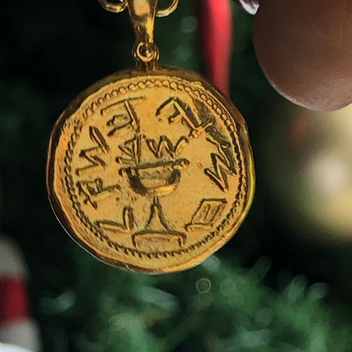 The Famous Half Shekel or Shekel Coin Jewish Judaean Jewelry Pendant ...