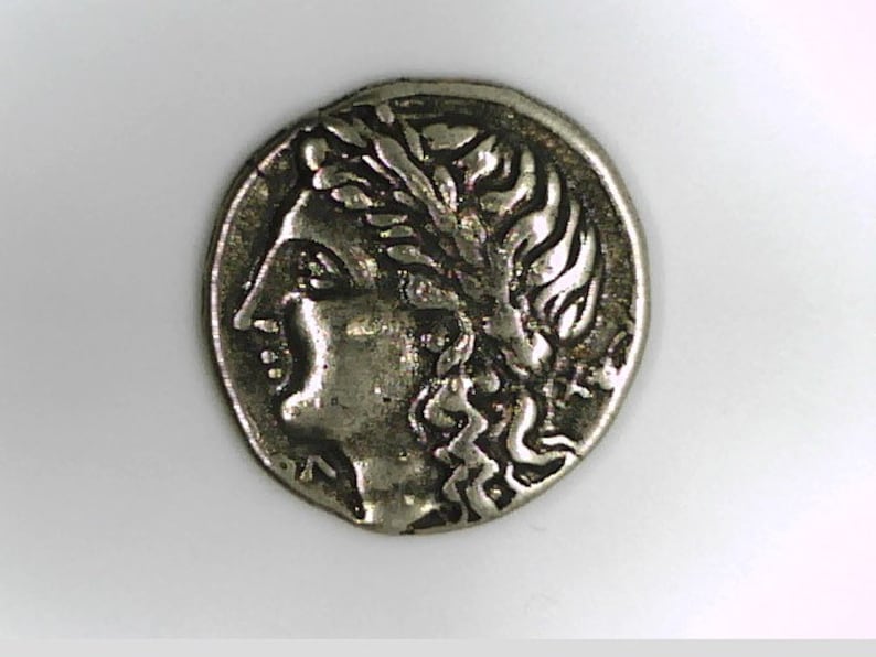 Greece Greek Crete God Apollo Labyrinth Knossos Stater Silver Plated ...