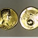 24K Gold Plate Italy Roman Empire Imperial Emperor Augustus Rome Aureus ...
