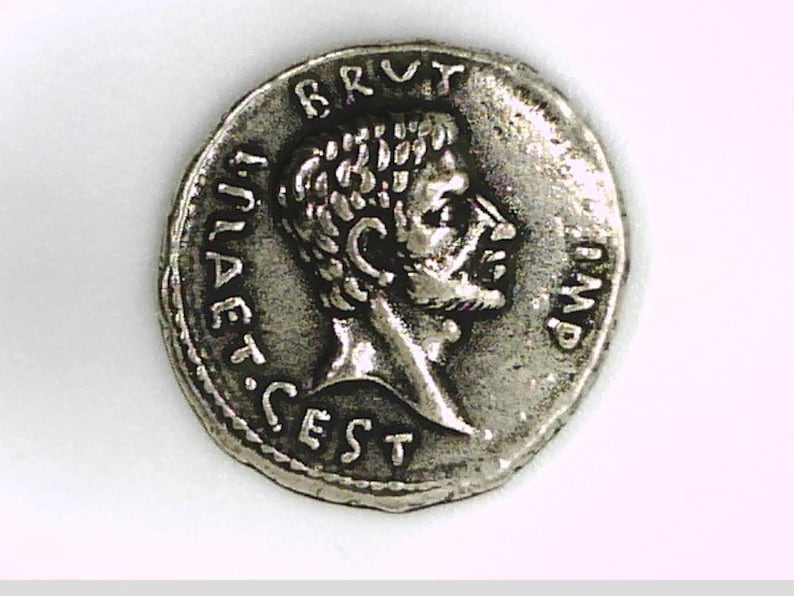 Roman Empire Emperor Brutus Denarius Northern Greece Mint Coin Liberty ...