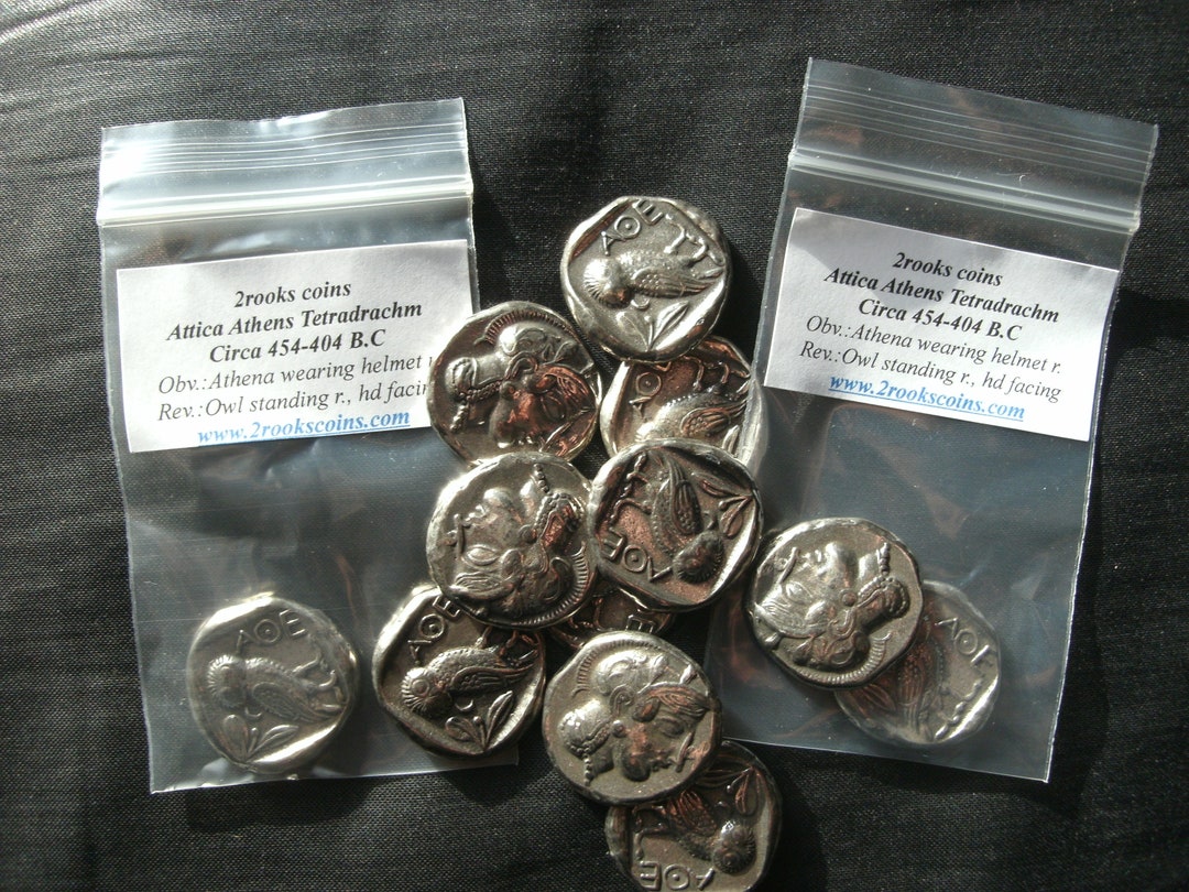Wisdom Lot of 30 Coins Greece Greek Attica Athens Tetradrachm Coin ...