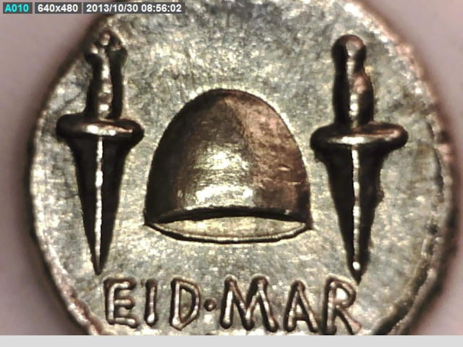 Roman Empire Emperor Brutus Denarius Northern Greece Mint Coin Liberty ...