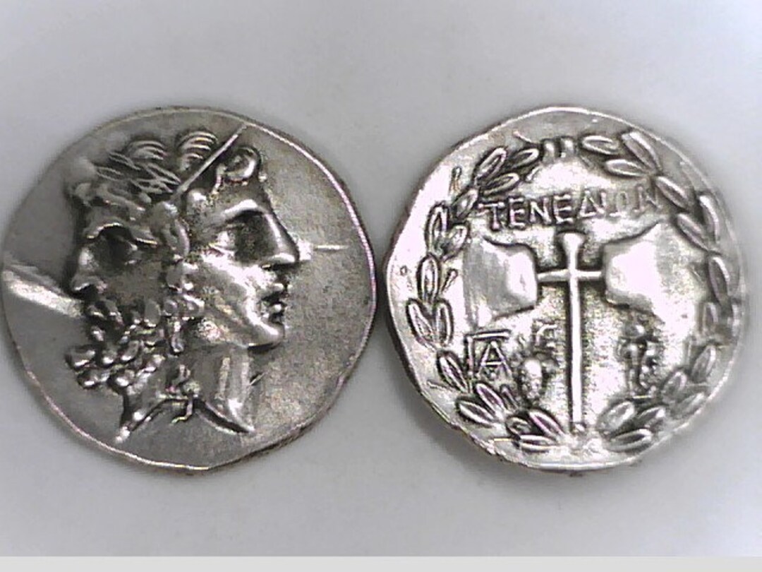 Greece Greek Asia Minor Tenedos Tetradrachm Janiform Heads Double Axe ...