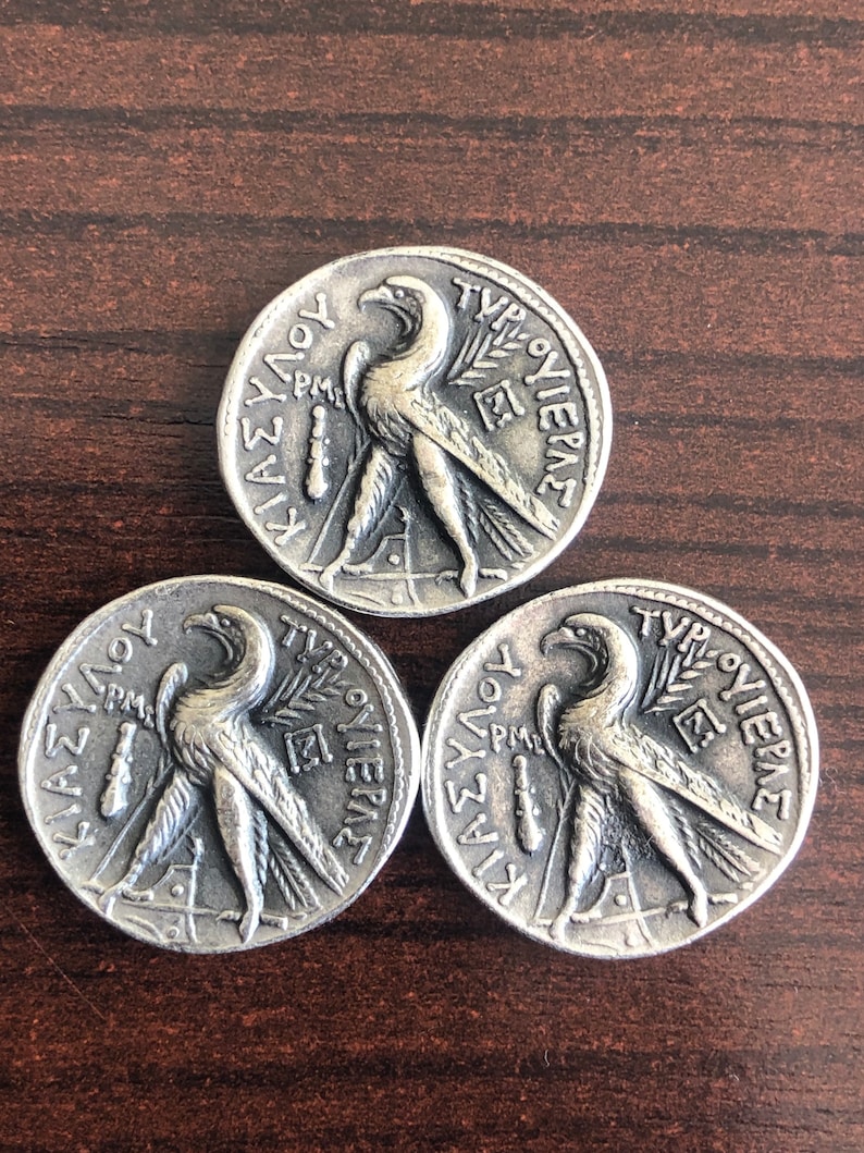 Lot of 3 Judas Shekel Jewish Judean Eagle Tyre Bible Coins Passover ...