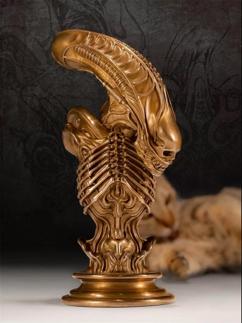Bronze Alien Vs. Predator AVP Alien Bust Statue Fine Lost Wax | Etsy