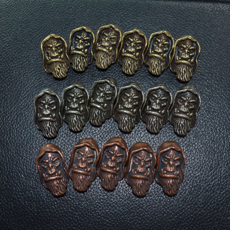 6 PCS Solid Copper Game Mug Orc Head Screwback Conchos DIY - Etsy