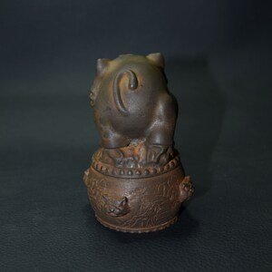 Casting Iron Cute Tiger Crafts Ornament,rusty Iron Tiger Metal Statue ...