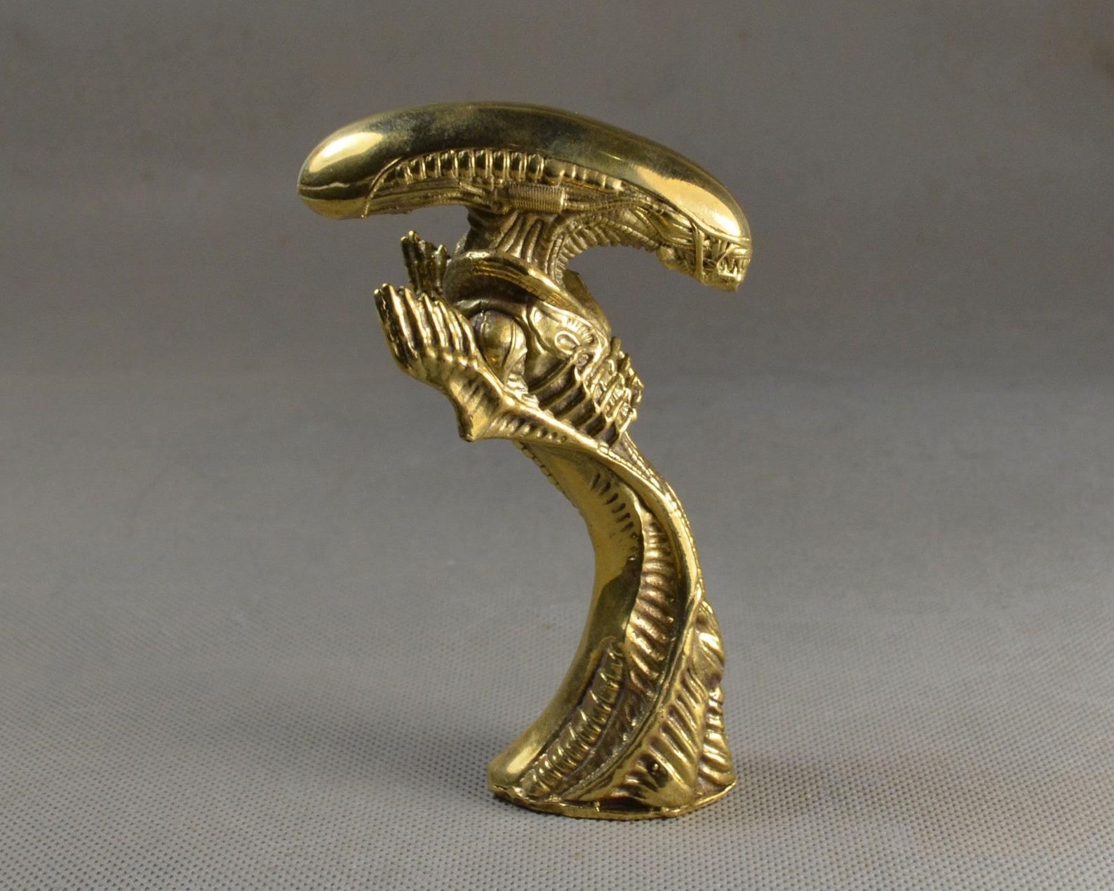 Solid Brass Casting Alien Statue Lost Wax Cast Copper | Etsy