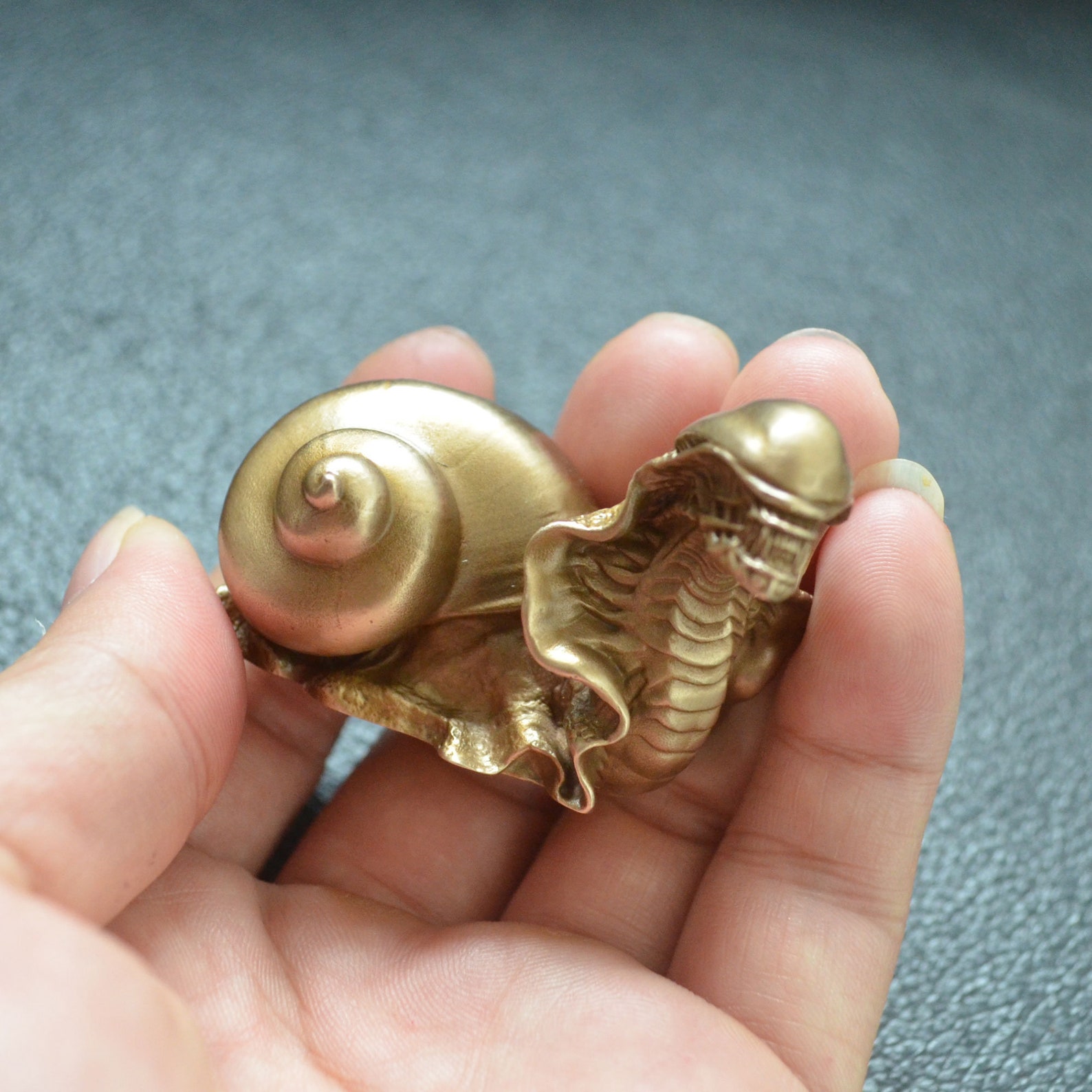 Fine Bronze Artwork Alien Snail Copper Lost Wax Cast | Etsy