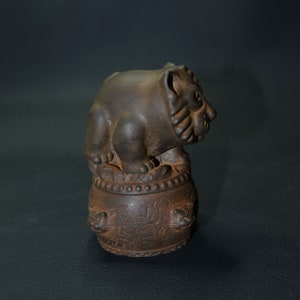 Casting Iron Cute Tiger Crafts Ornament,rusty Iron Tiger Metal Statue ...
