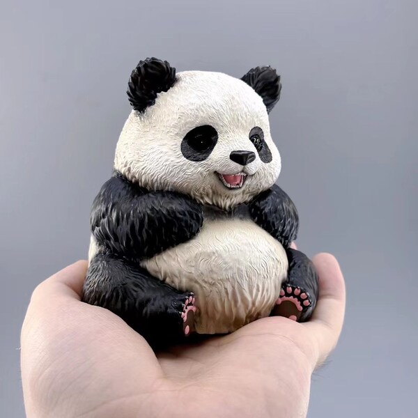Panda Figurine - Etsy